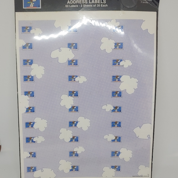 Peanuts | Office | Vintage Snoopy Hallmark Mailing Ink Jet Labels ...
